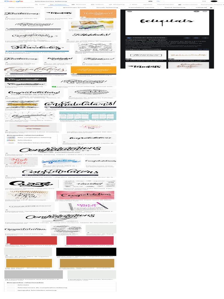 Felicitaciones Lettering - Búsqueda de Google | PDF | Diseño de ...