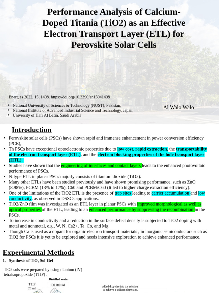 Al Walo 06 Performance Analysis of Calcium-Doped Titania (TiO2) As An ...