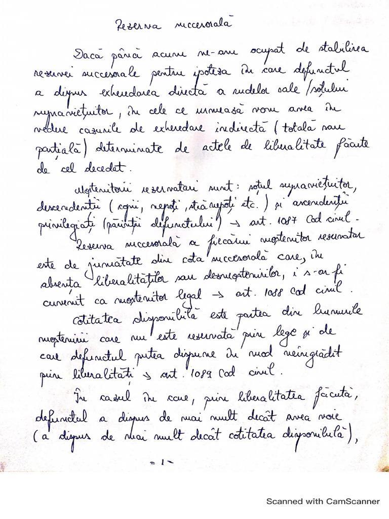 Spete Rezerva Succesorala | PDF