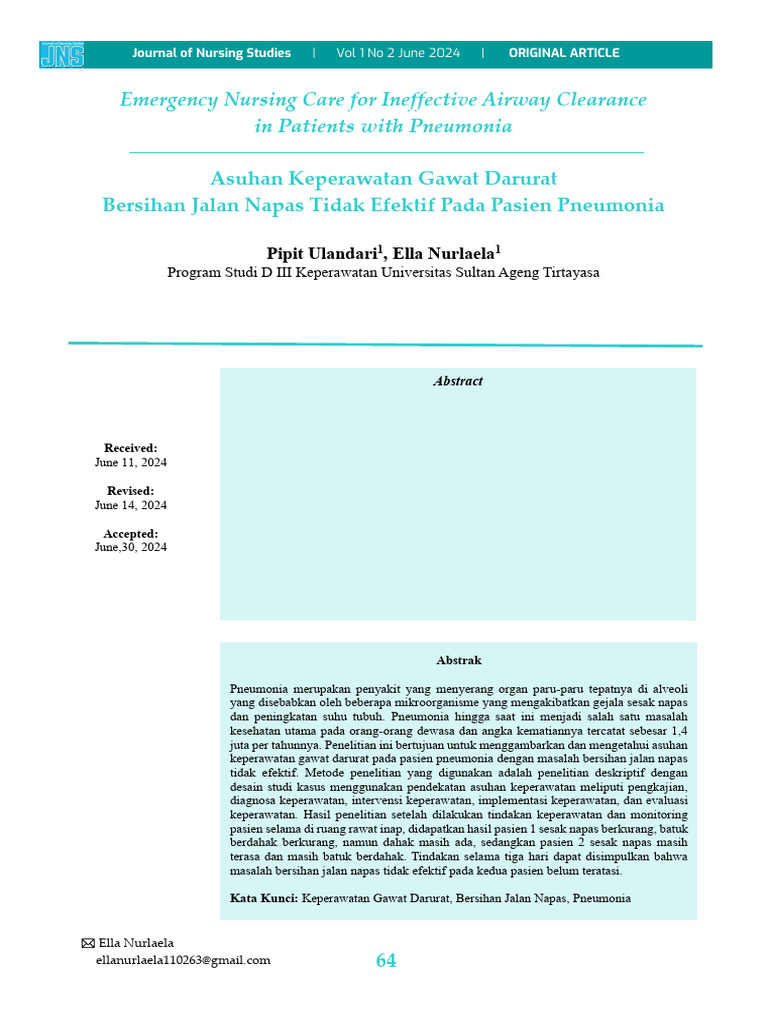 Jns+02v1n2 +pipit | PDF | Pengembangan Diri | Kesehatan Holistik
