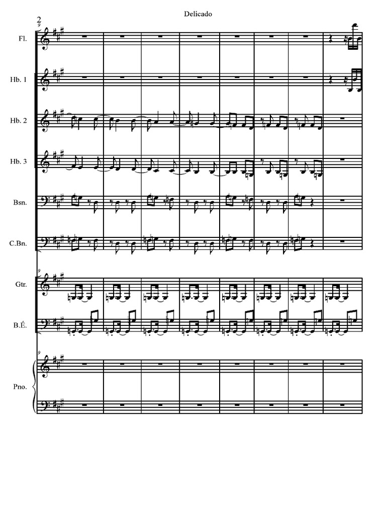 Delicado Score p2 | PDF