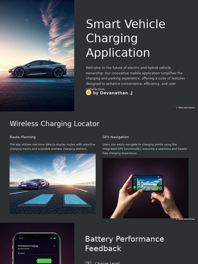 Smart Charging App for EV Owners | PDF | Parking | Mobile App