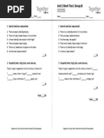 Unit 3 Test for Class 5 Students | PDF