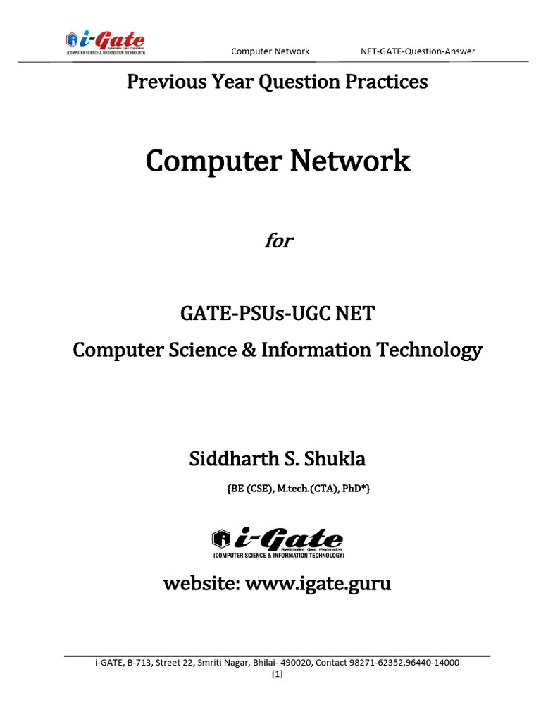 CN - GATE and NET PYQ | PDF | Osi Model | Computer Network