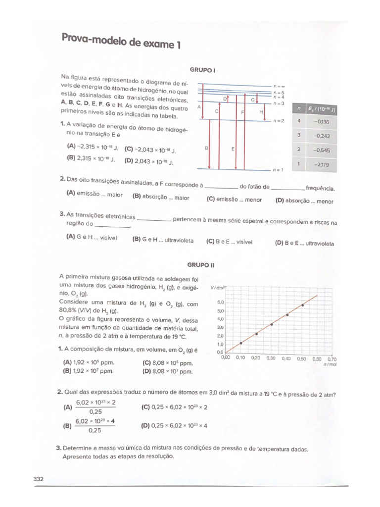 Provas-Modelo Exame 1 2 | PDF