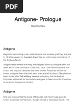 Antigone - Class Presentation PDF | PDF | Sophocles | Theban Mythology