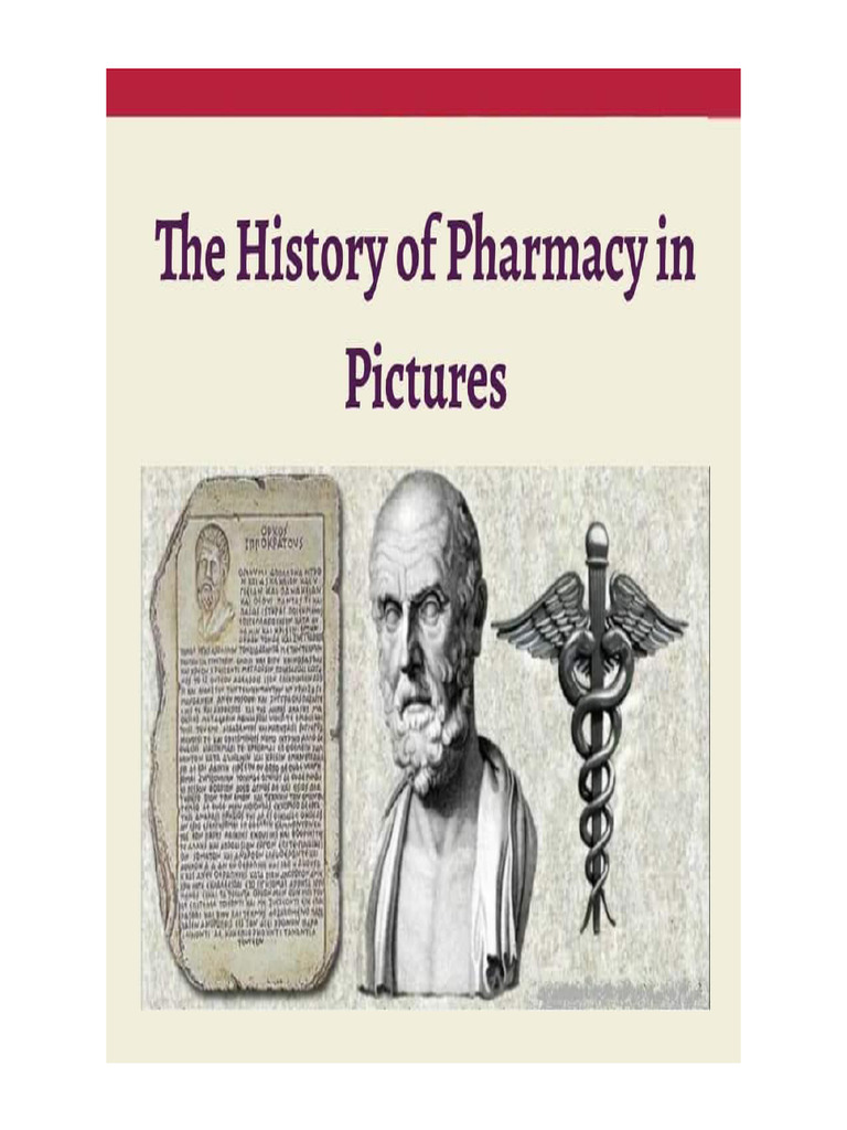 History of Pharmacy | PDF