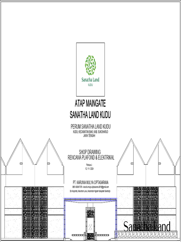 Rencana Plafond Perum Sanatha Land | PDF