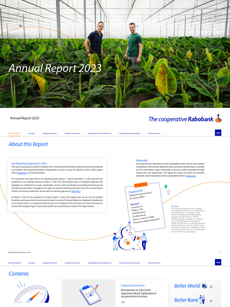 Rabobank Annual Report 2023 Insights | PDF | Financial Statement ...