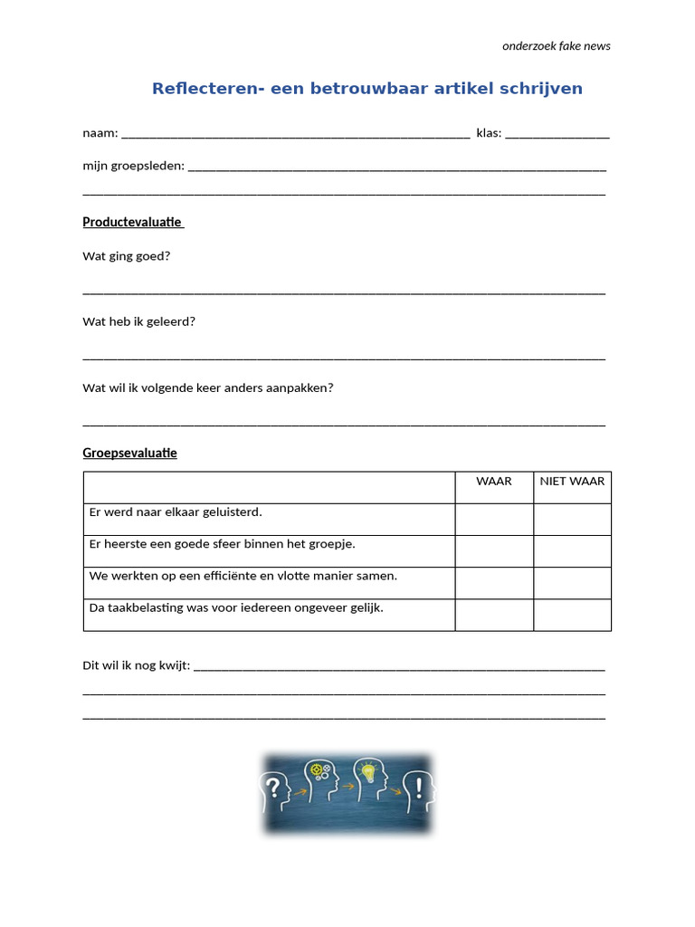 Reflectie Onderzoek | PDF