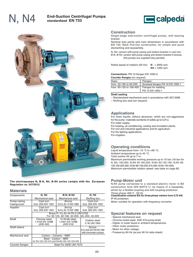 Corundum N N4 | PDF | Pump | Mechanical Engineering