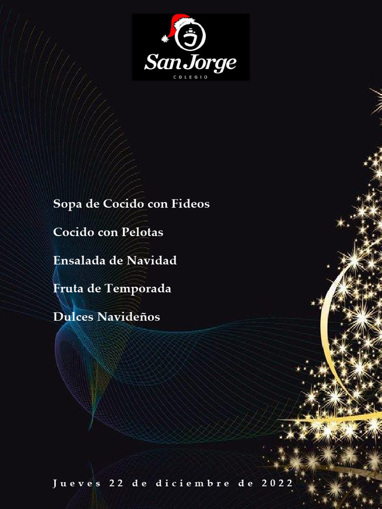 Menú Especial de Navidad 2022 | PDF