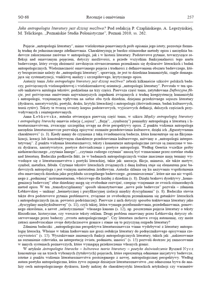 Czaplinski Legezynska Telicki | PDF