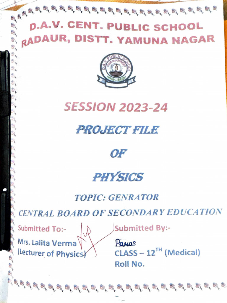 Physics File Intro | PDF