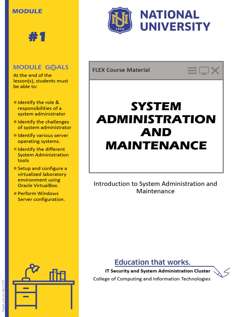 Module 1 Introduction To System Administration and Maintenance | PDF | Operating System ...