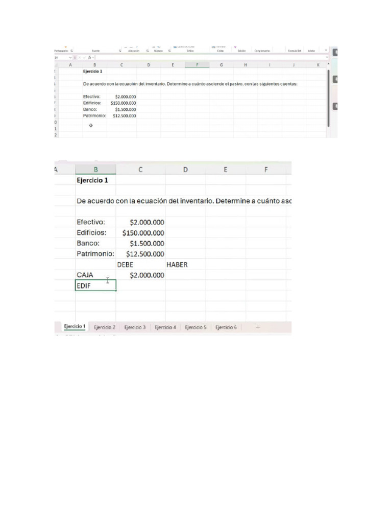 Ejercicios de Conta | PDF