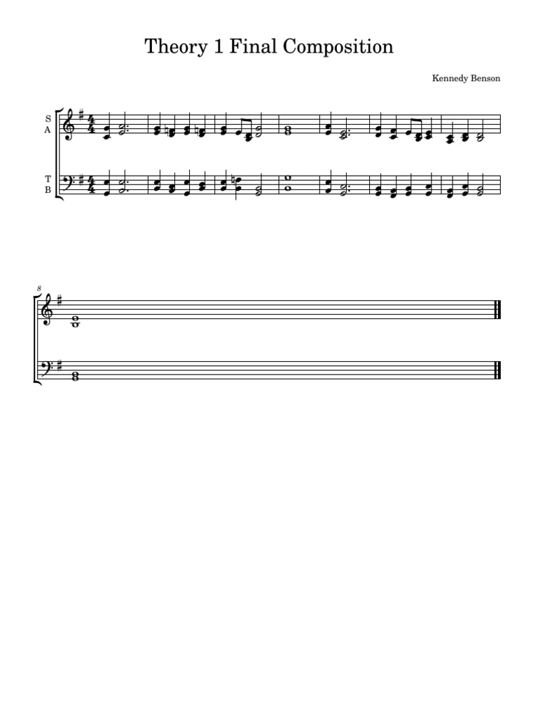 Theory 1 Final Composition | PDF