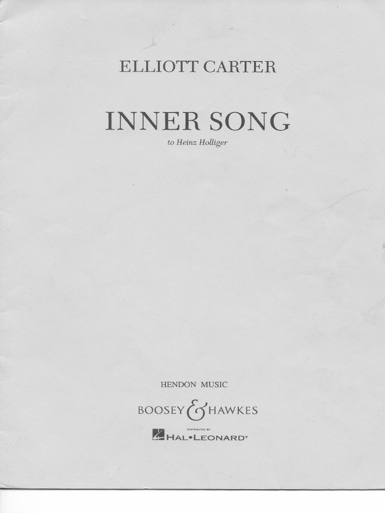 Carter Inner Song (1992) | PDF