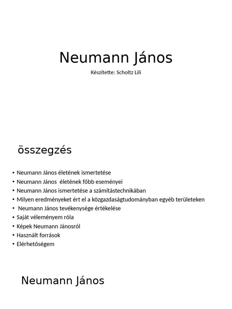 Neumann János | PDF