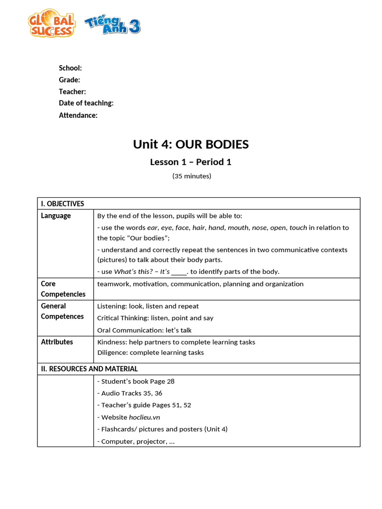 TA3 - GA - Unit 4 | PDF | Teachers | Question
