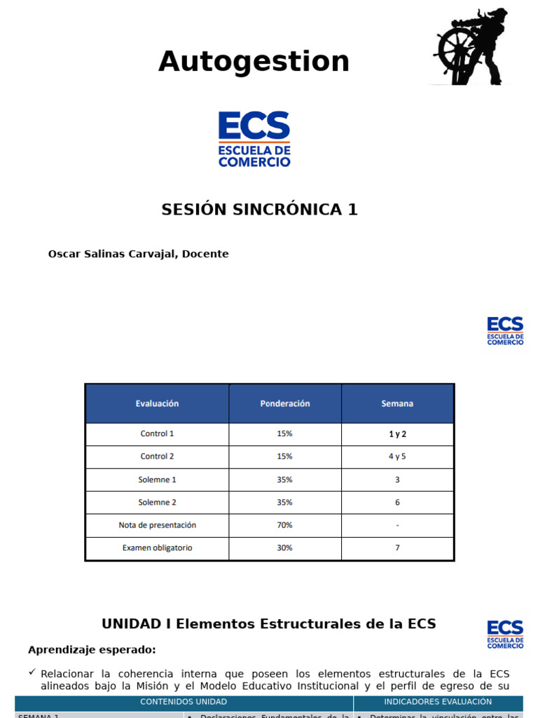 Elementos Estructurales de la ECS | PDF | Moodle | Aprendizaje