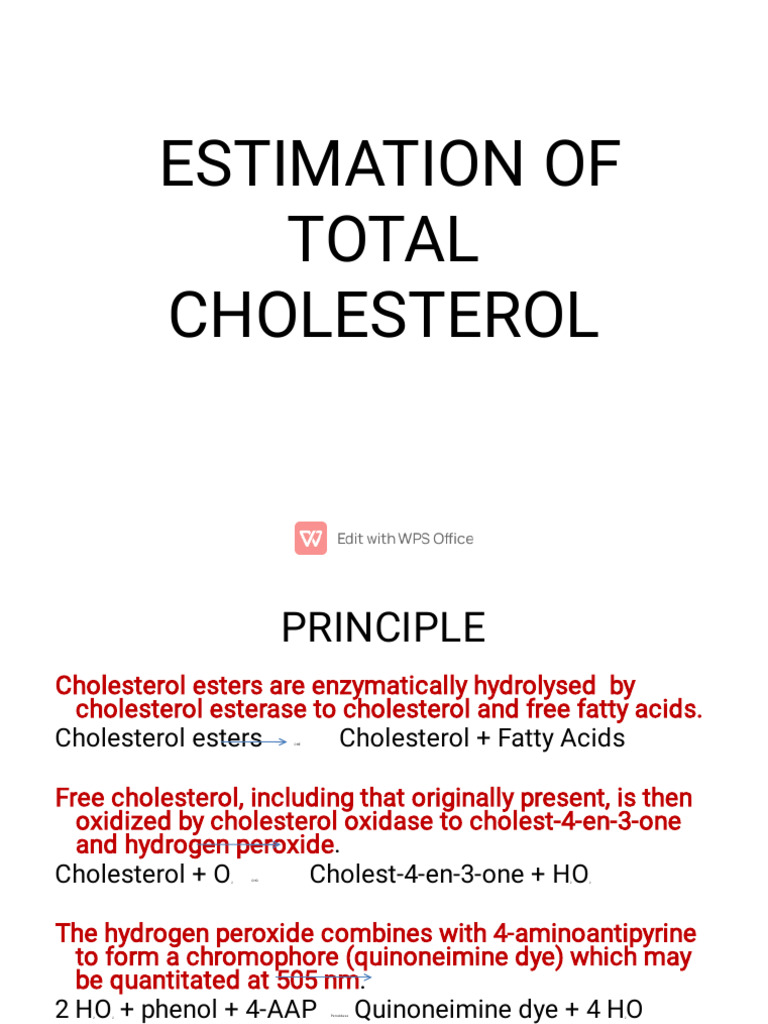 Estimation Of Total And Hdl Cholesterol Pdf Lipoprotein High Density Lipoprotein
