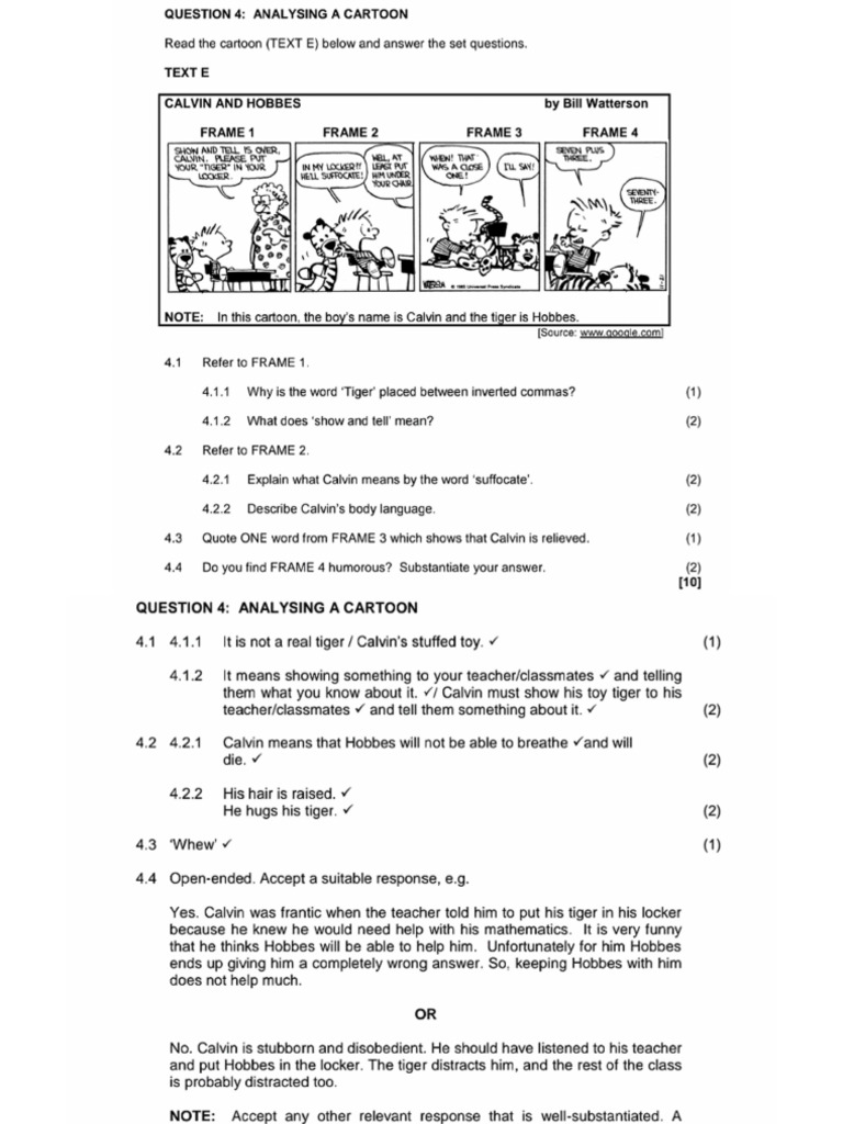 Grade 11 Cartoons. | PDF