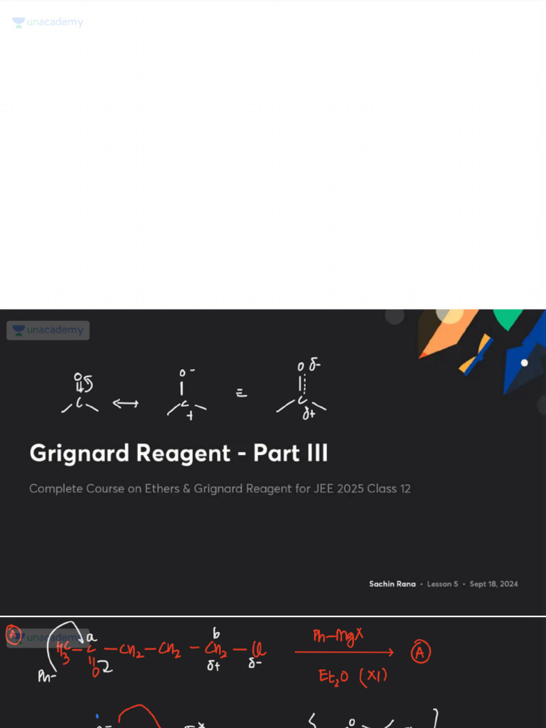 Grignard Reagent Part III With Anno | PDF