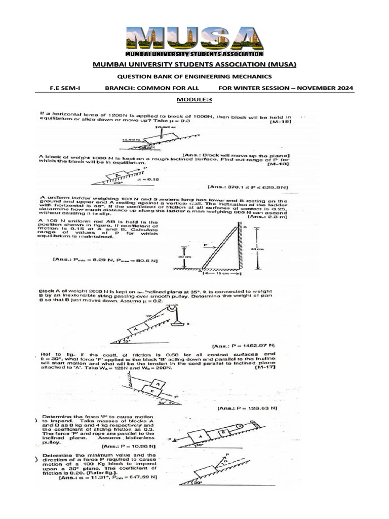 Mechanics Module 3 Ifk | PDF