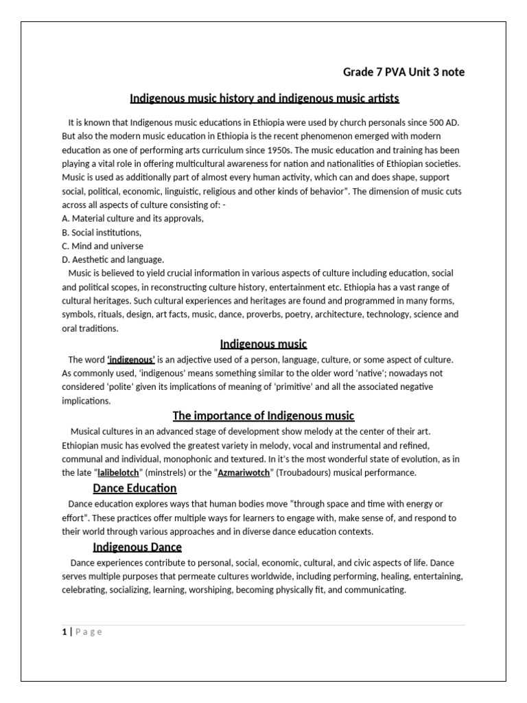 Greade 7 Note Unit 3 | PDF | Ethiopia