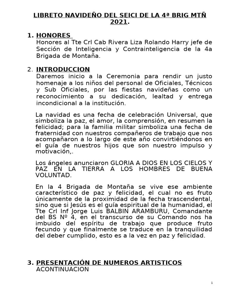 Libreto Navidad 2016 Ok | PDF | Navidad