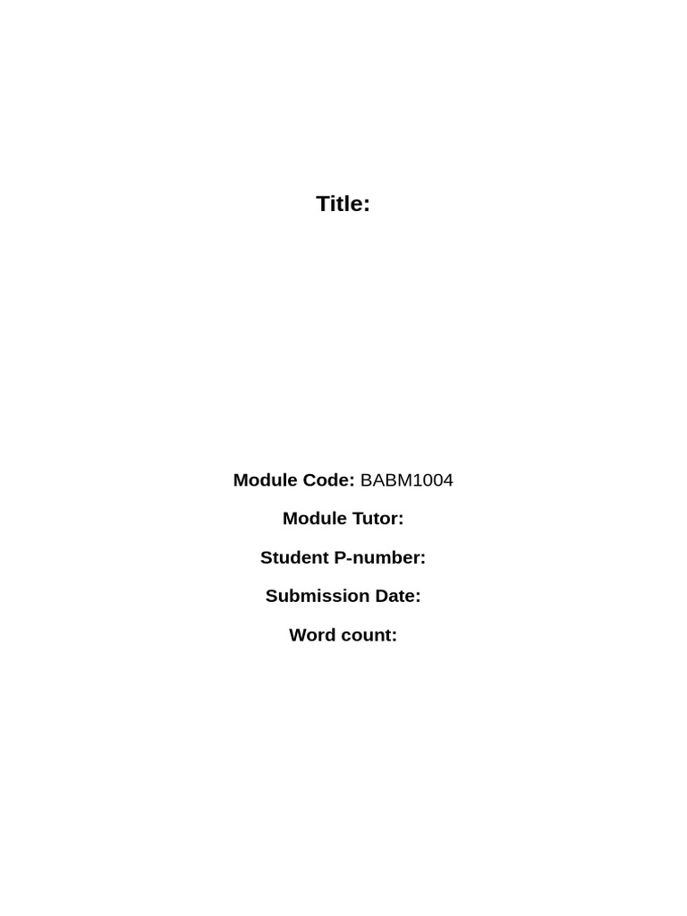 Academic Module Reflection | PDF