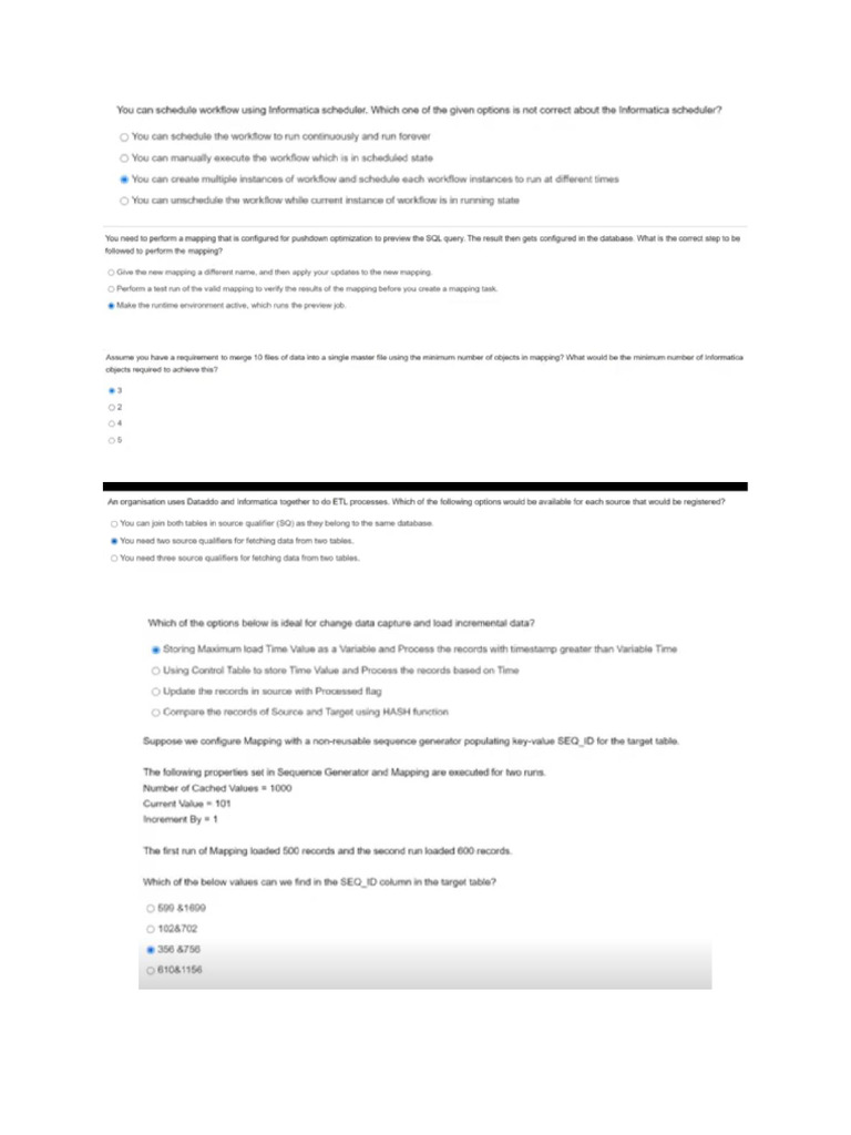 Informatica MCQ | PDF