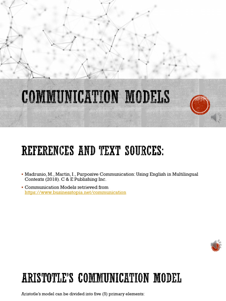 Lesson 4 Communication Models | PDF | Communication | Human Communication