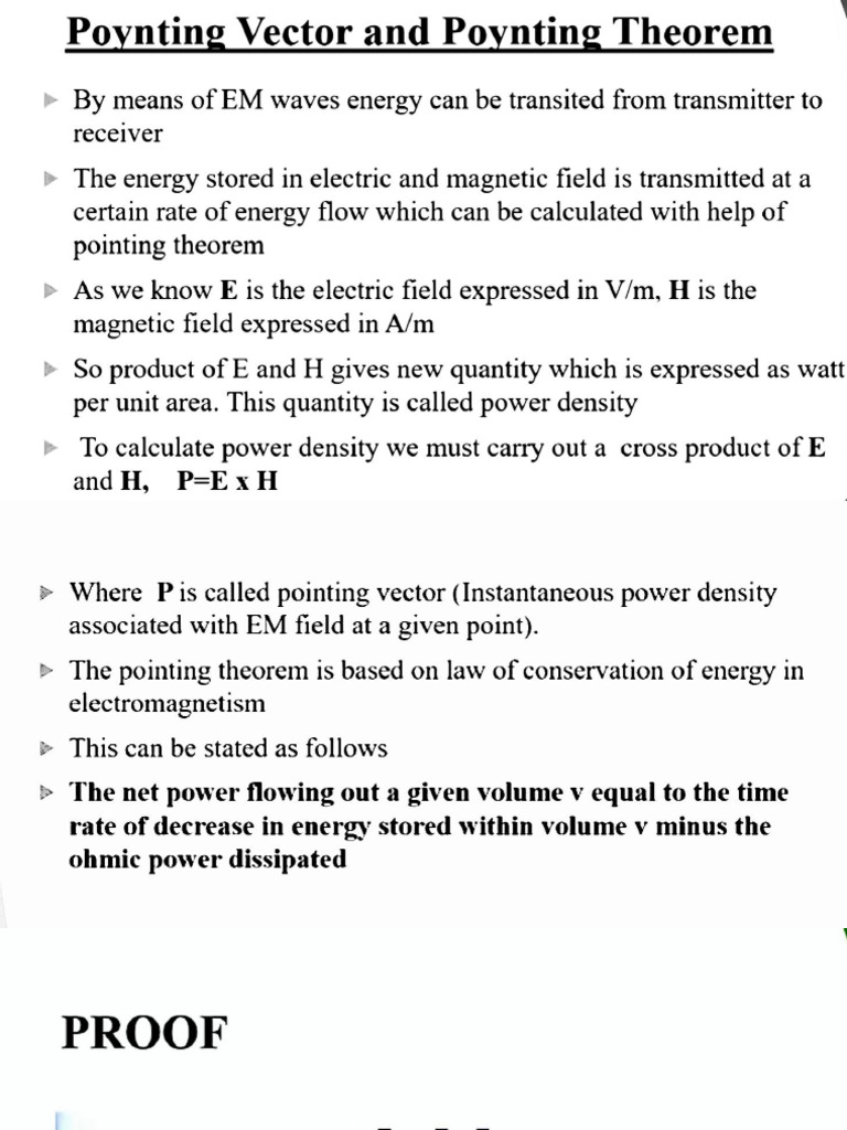 Poynting Vector | PDF