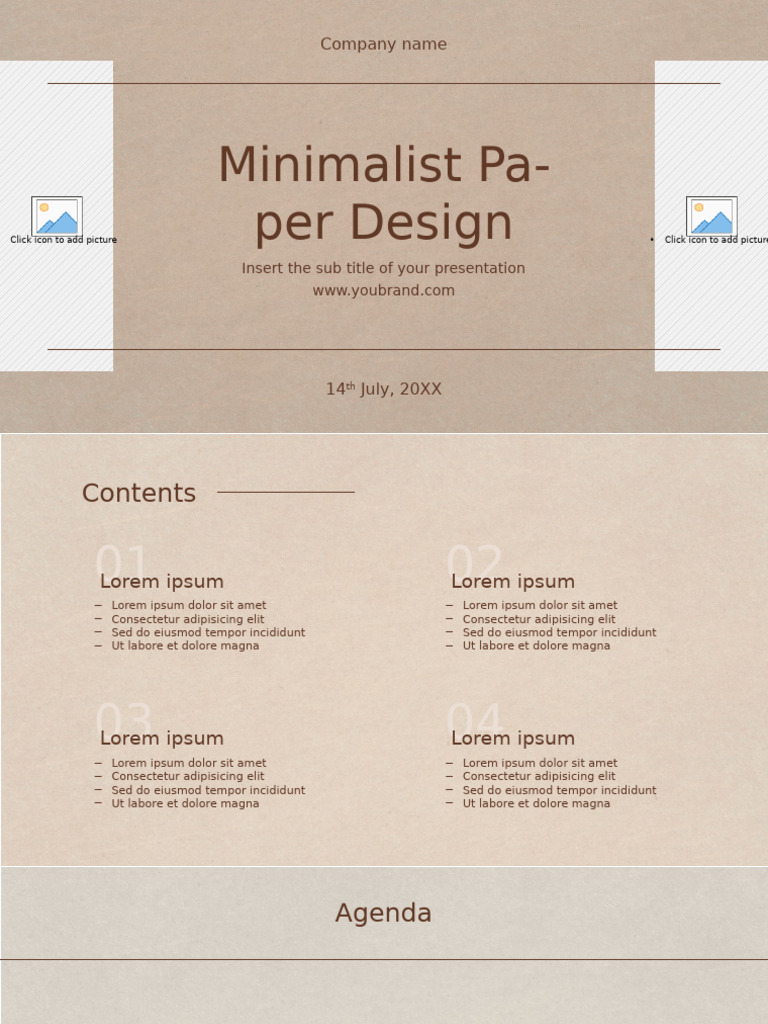 Minimalist Paper Design - PPTMON | PDF
