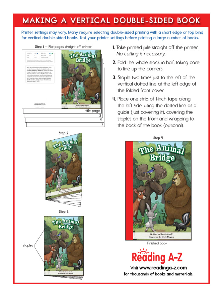 Raz Book Doublesided Assembly | PDF | Printer (Computing) | Books