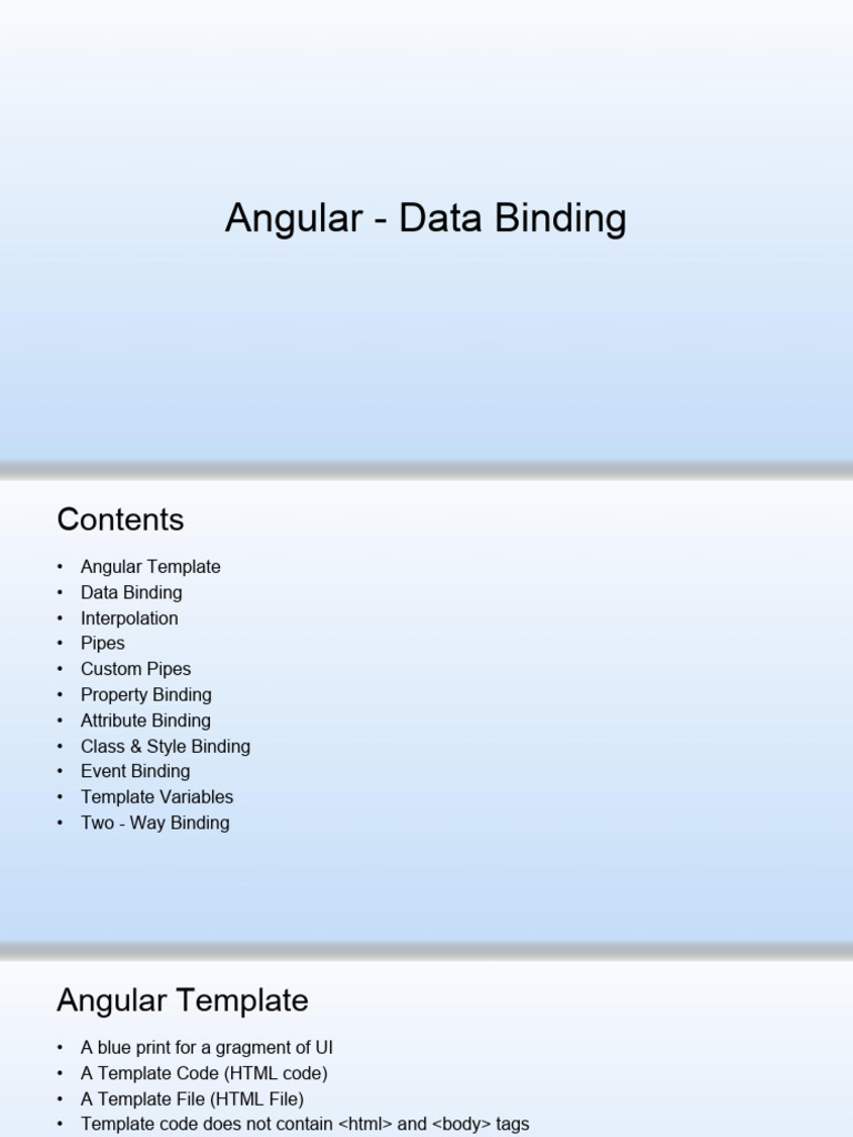 Angular Data Binding | PDF | Computers