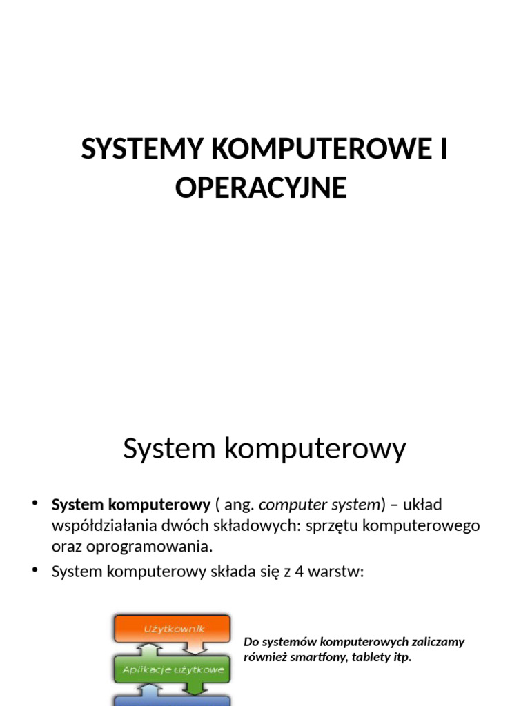 System Komputerowe, Budowa Komputera I Sieci I | PDF