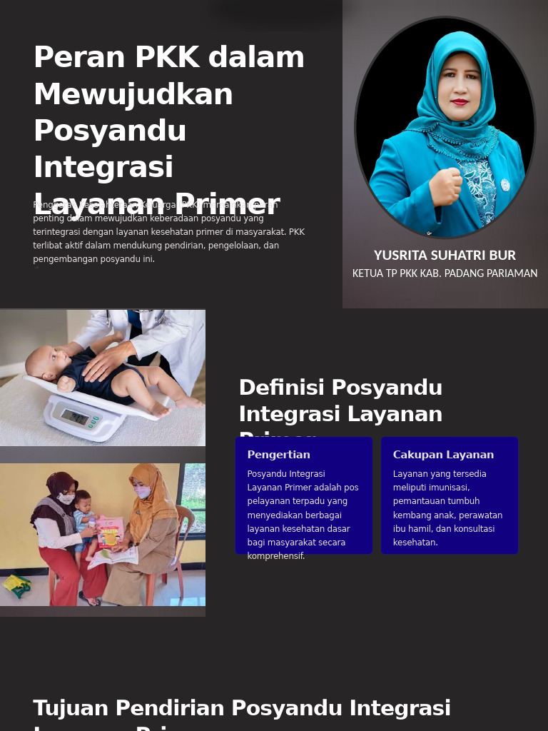 Peran PKK Dalam Mewujudkan Posyandu Integrasi Layanan Primer | PDF