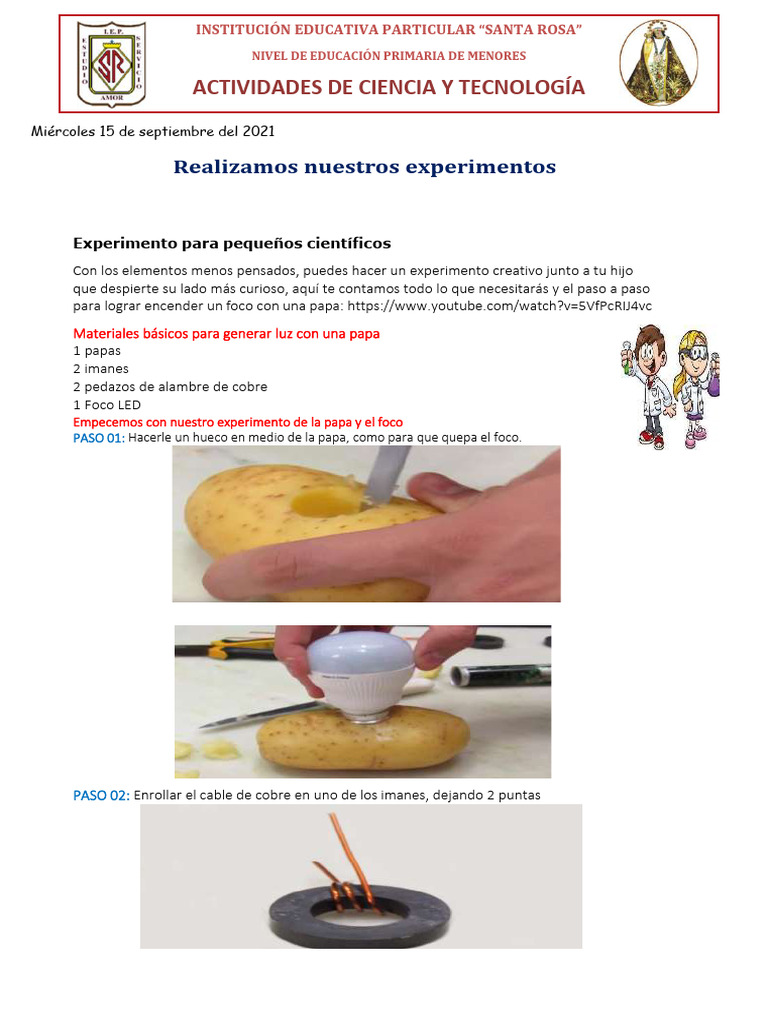 Realizamos Nuestros Experimentos | PDF