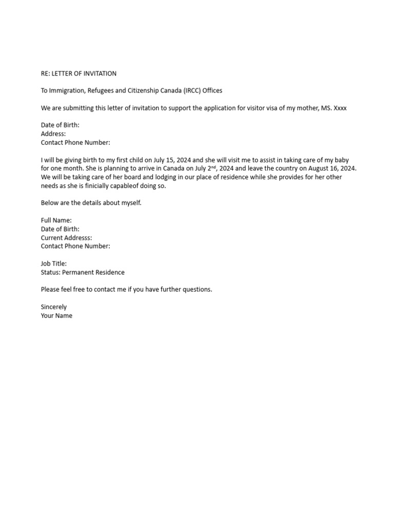 Letter of Invitation Sample | PDF | Politics | Law