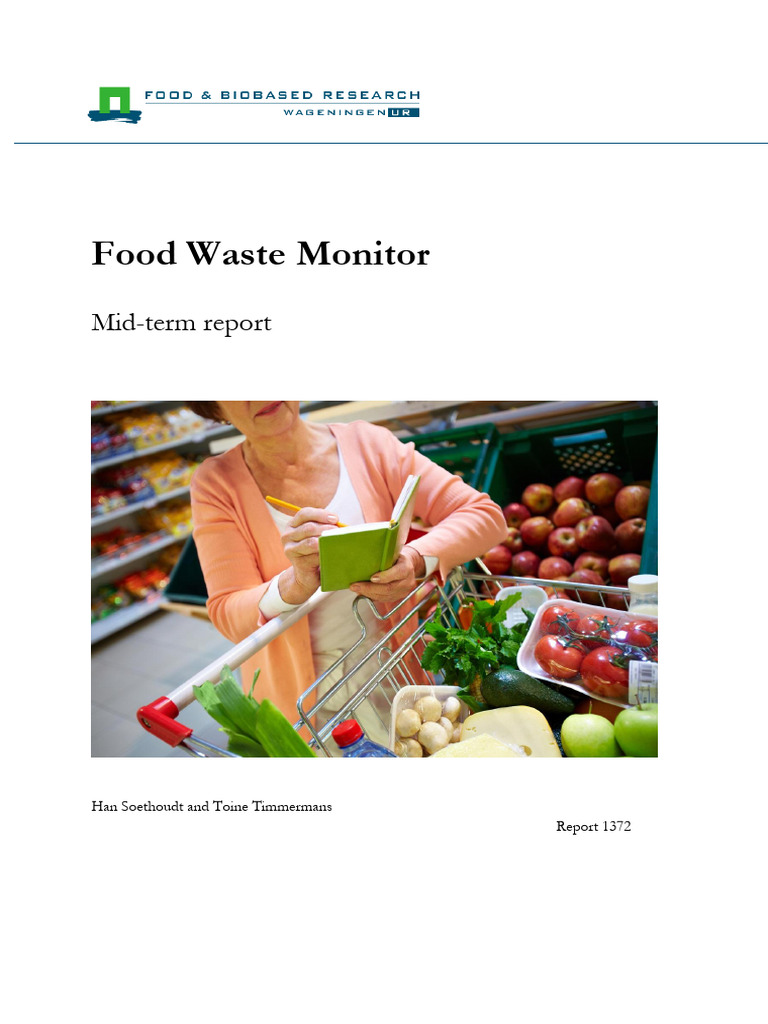 Food Waste Monitor ENG Dec 2013 | PDF | Waste | Foods