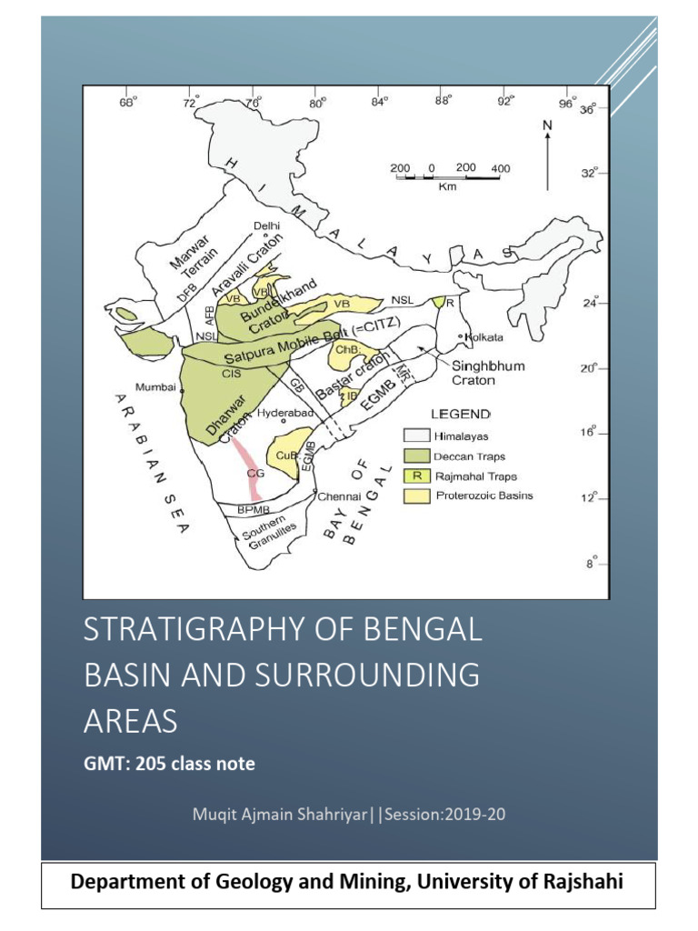 Physiography of Bangladesh and Surroundings | PDF | Stratigraphy ...