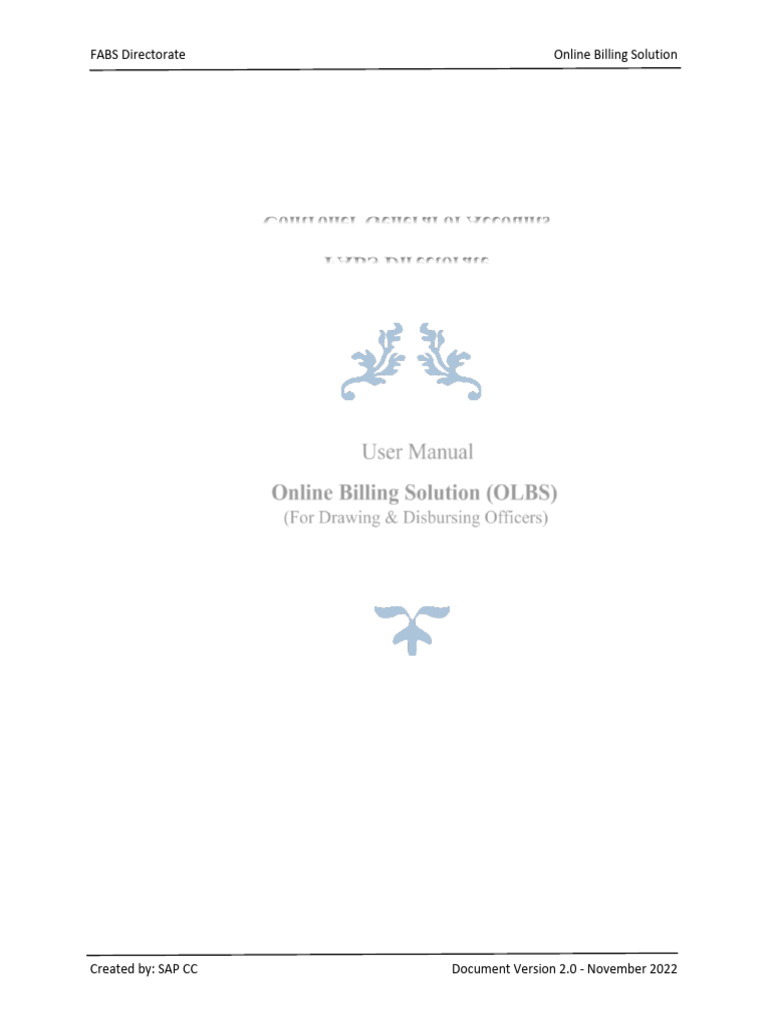 Online Billing User Manual for DDOs | PDF | Image Scanner | Password