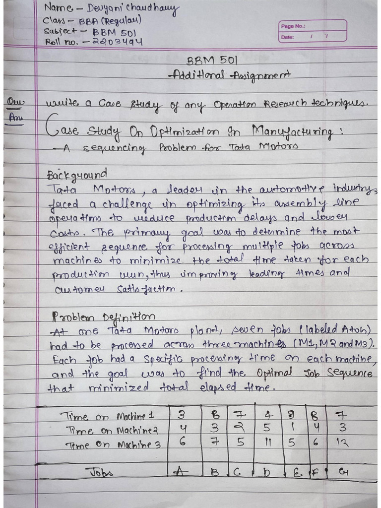 Additional Assignment - 2203494 | PDF
