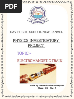 Physics Investigatory Project Electromagnetic Train (Hyperloop) | PDF | Magnet | Magnetic Field