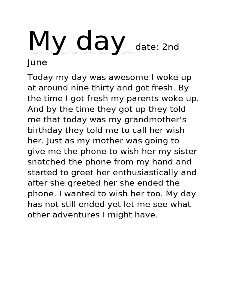 My Day | PDF
