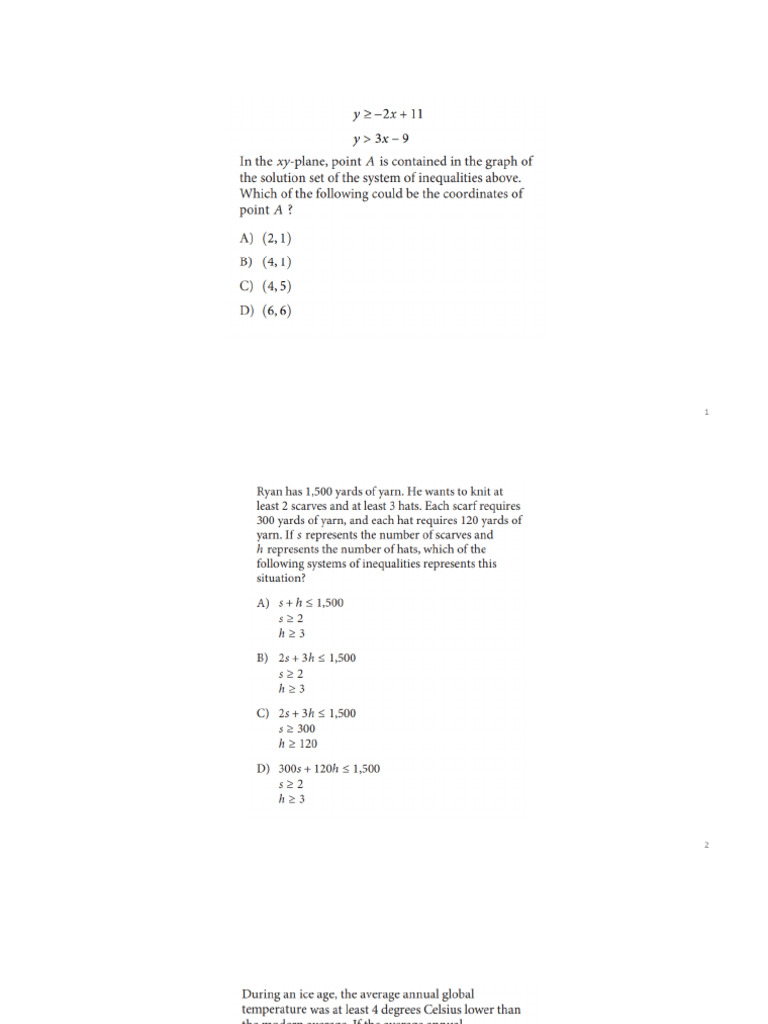 Practice Inequalities | PDF