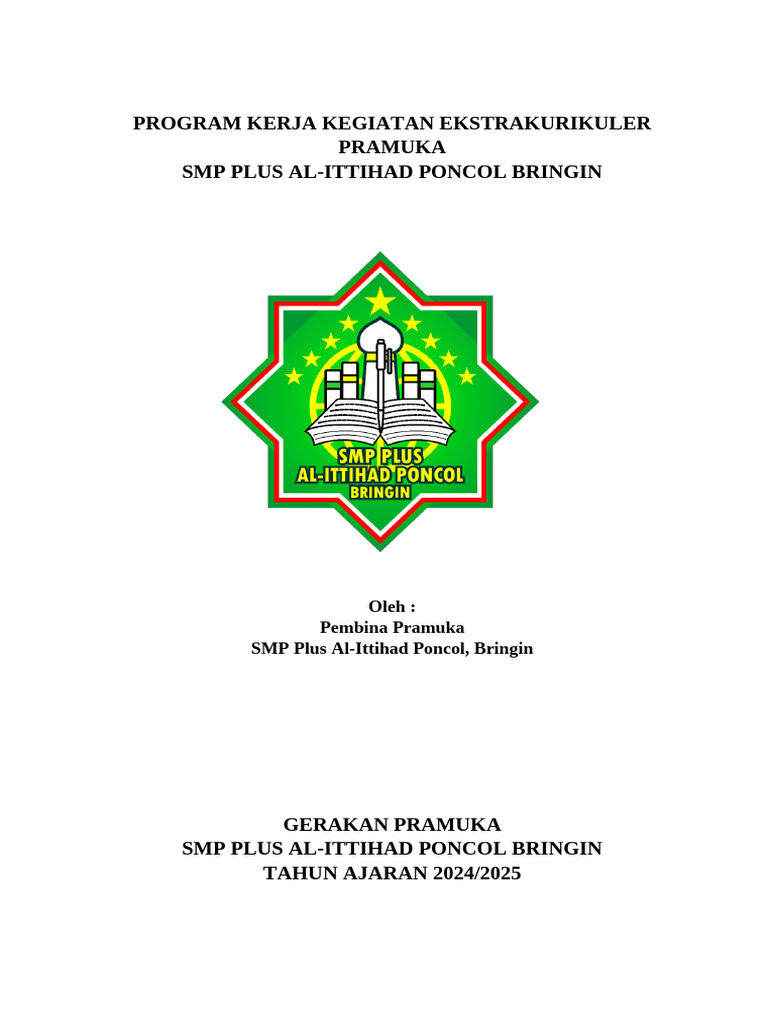 Proker Pramuka 2024 | PDF | Karier & Perkembangan